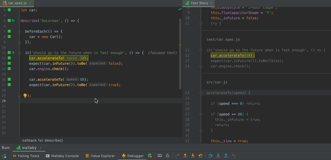 Wallaby.js Introduction: Test Story Viewer